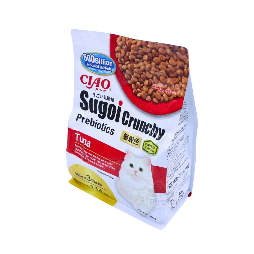 CIAO Sugoi Crunchy Preboiotics อาหารเม็ดสำหรับแมว มีพรีไบโอติกส์ รส ...