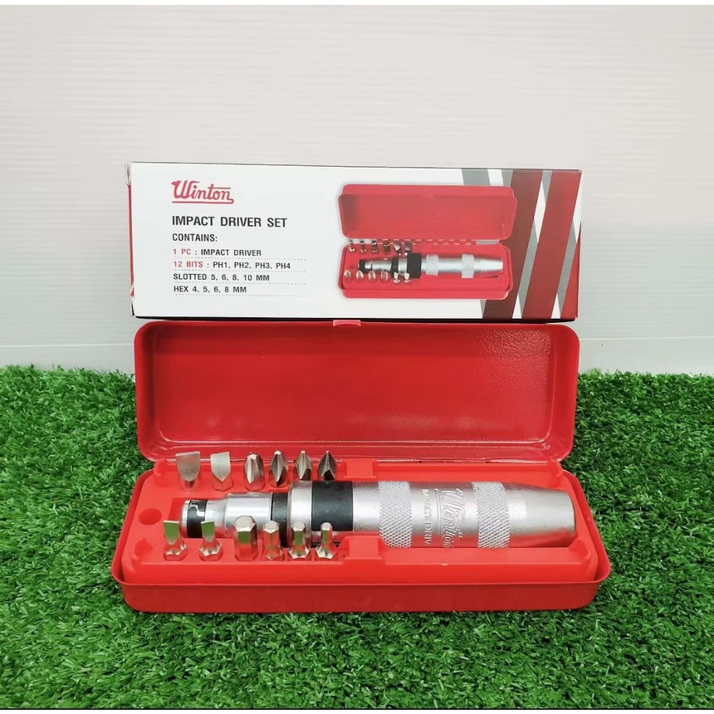 CALSO ไขควงตอกกระแทก พร้อมดอกไขควง 13 ดอกเกรดเหล็ก CRV แท้ ใช้ขันน็อต-คลายน็อต สกูร ที่ขันแน่น ...