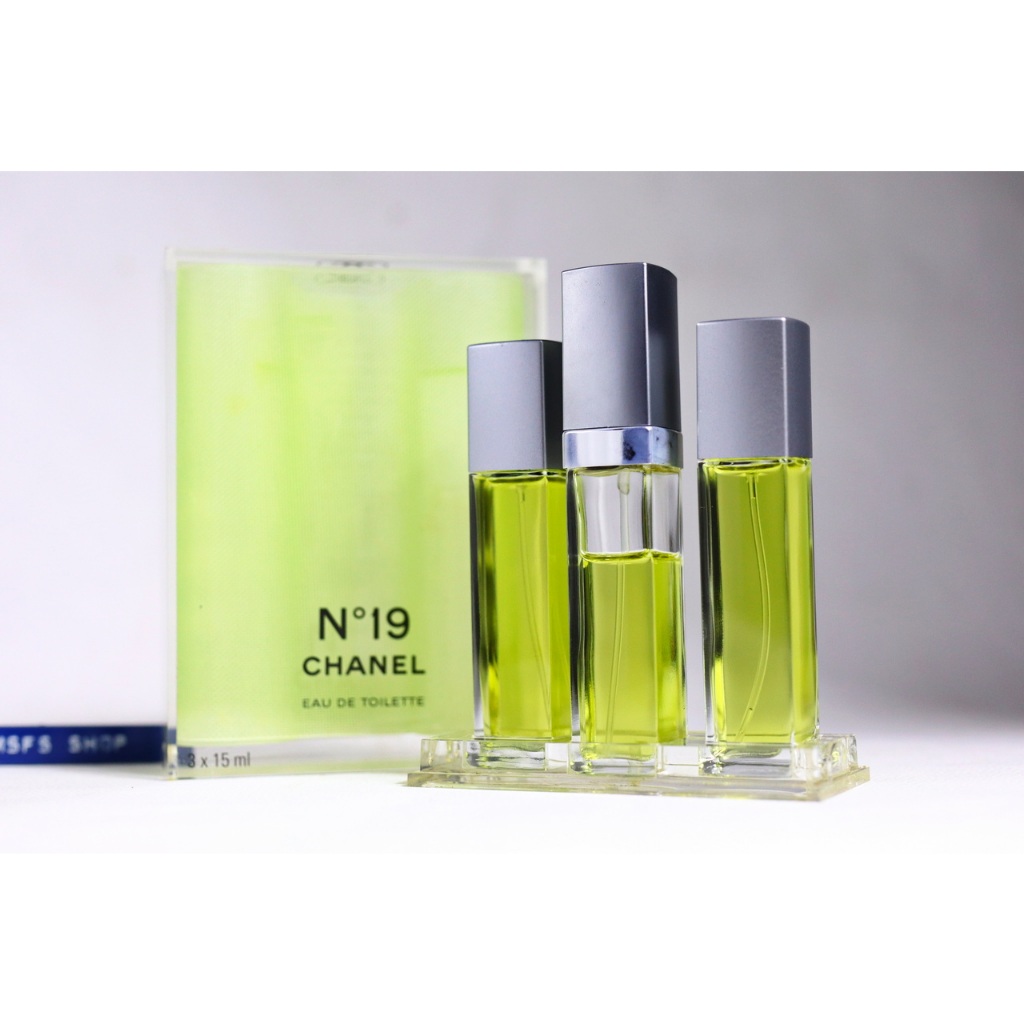 [Vintage] CHANEL N°19 EDT 15ml x3 Purse Spray แบบสเปรย์พกพาพร้อมรีฟิลล์ - น้ำหอม Vintage ...