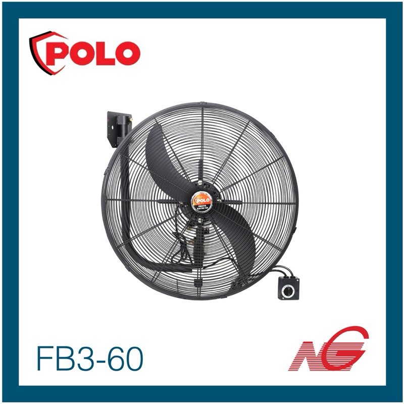 POLO โปโล พัดลมอุตสาหกรรม ตั้งผนัง 24 นิ้ว รหัสสินค้า FB3-60 | Shopee Thailand