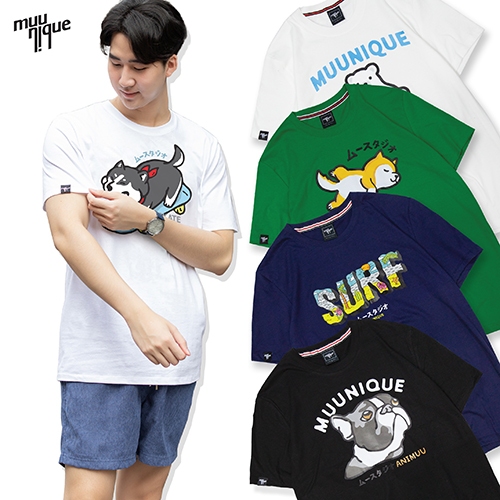 MUUNIQUE JP.T-shirt เสื้อยืดสกรีนเฟล็ก รุ่น Muunique Flex | Shopee Thailand