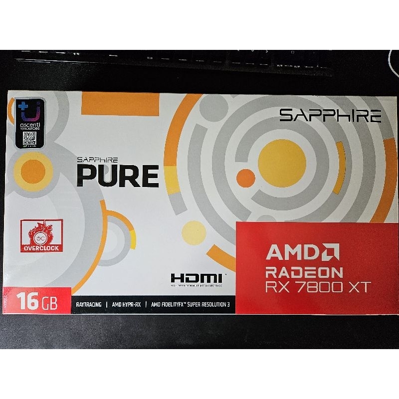 Sapphire pure Rx 7800XT มือสอง | Shopee Thailand