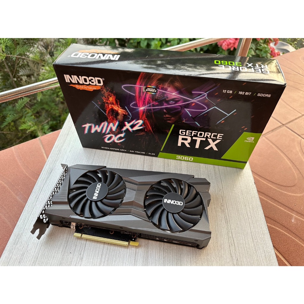 VGA (การ์ดแสดงผล) INNO3D GEFORCE RTX 3060 TWIN X2 - 12GB GDDR6 | Shopee Thailand