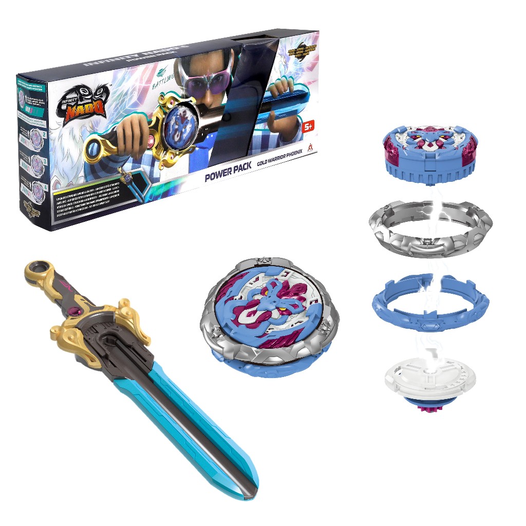 Infinity Nado 6 Power Pack - Gold Warrior Phoenix ของเล่นนาโด้ดาบ ...