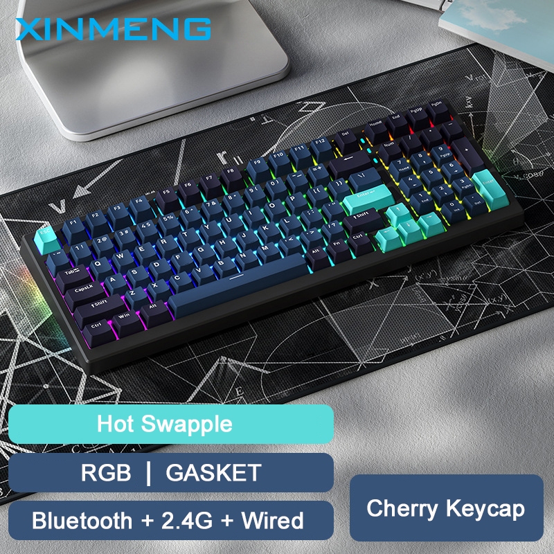(ของแท้ส่งจากไทย) Xinmeng X98 PRO X98PRO Mechanical keyboard คีย์บอร์ด ...