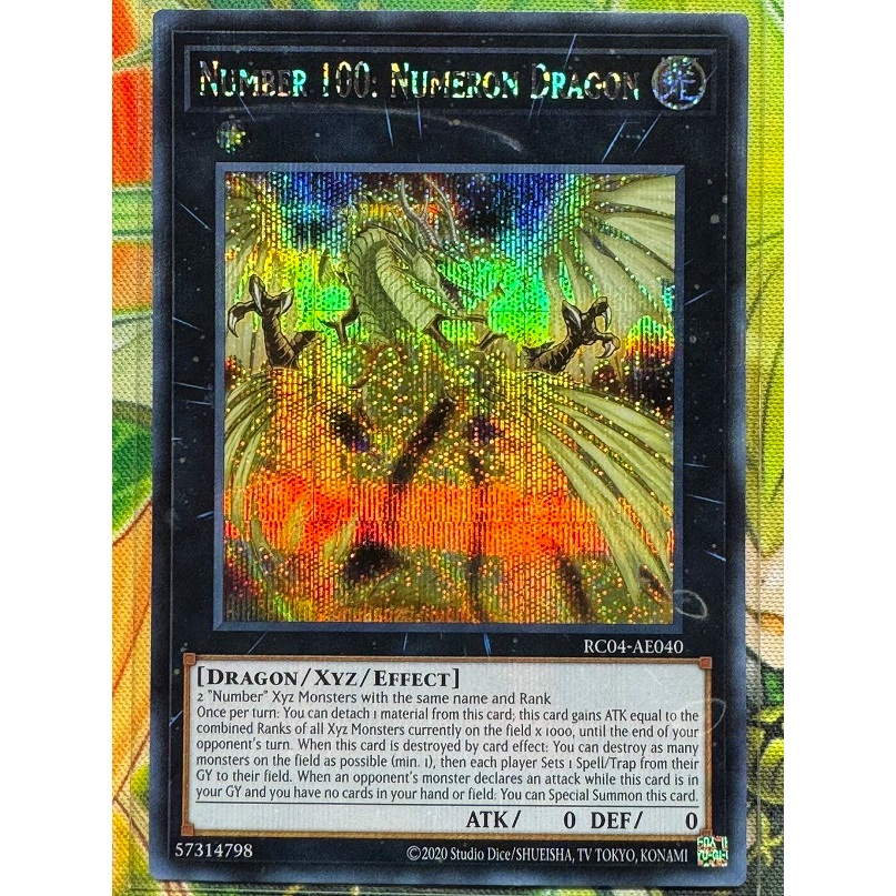 RC04-AE040 "Number 100: Numeron Dragon" - Secret Rare | Shopee Thailand