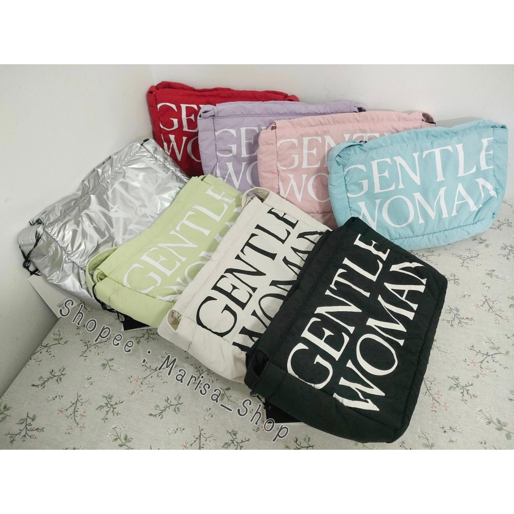 แท้ !! กระเป๋าเกี๊ยว GENTLEWOMAN รุ่น DUMPLING BAG / DRAWSTRING BAG ...