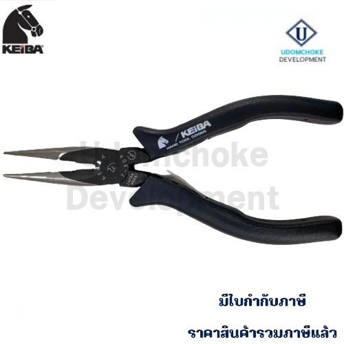 คีม KEIBA T-306-6" ปากแหลมด้ามดำ | Shopee Thailand