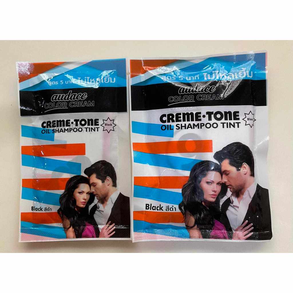 ยาย้อมผม Audace Color Creme Tone Oil Shampoo Tint ขนาด 15 มล. และ 30 ...