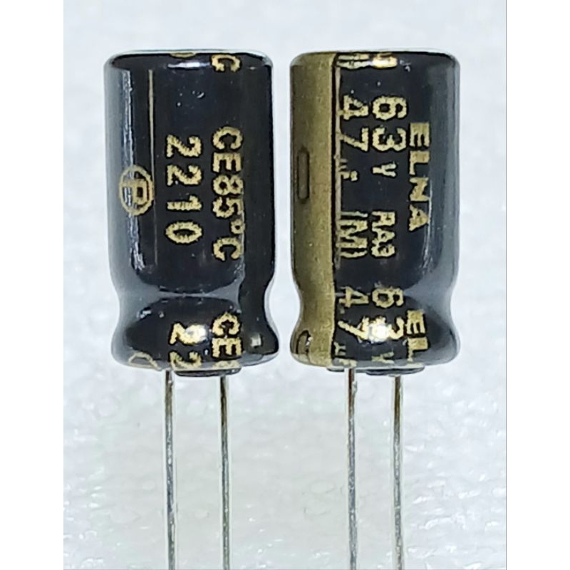 Elna RA3 47uf 63v capacitor ตัวเก็บประจุ คาปาซิเตอร์ audio grade | Shopee Thailand