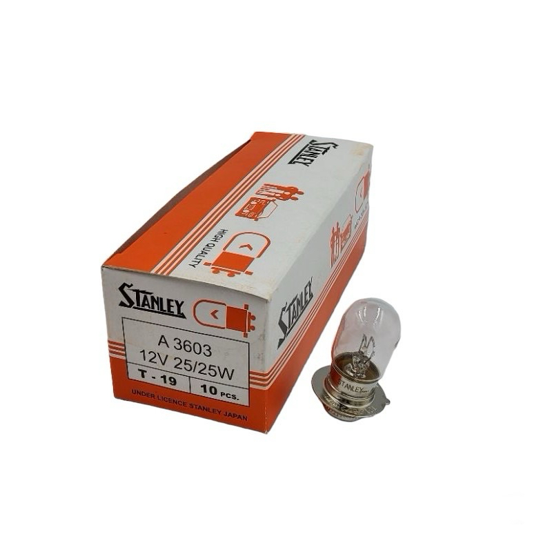 STANLEY หลอดไฟ หลอดไฟหน้า 12v25w A3603 สแตนเล่ย์ แท้ 100% แป้นเล็ก ขาย ...