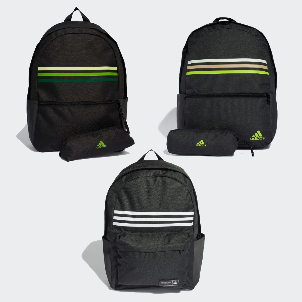 Adidas กระเป๋าเป้ Classic Horizontal 3-Stripes Backpack (3สี) | Shopee ...