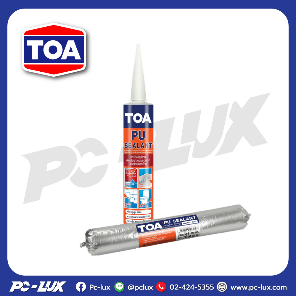 โพลียูรีเทนยาแนว TOA รุ่น PU Sealant ขนาด 310 มล. สีขาว | Shopee Thailand