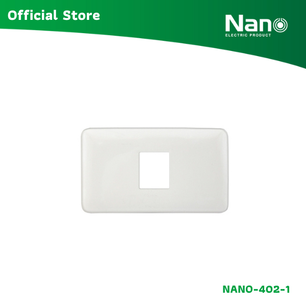 NANO หน้ากากขอบมน 2x4" 1 ช่อง Classic series (80 ชิ้น/กล่อง) รุ่น NANO-402-1 | Shopee Thailand
