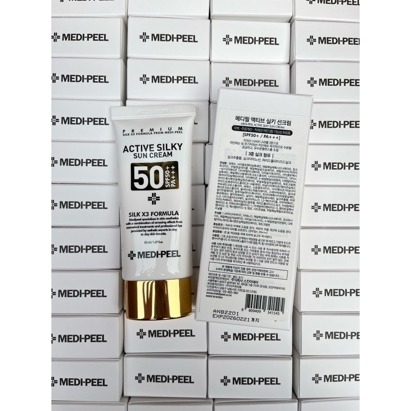 Medi-Peel Active Silky Sun Cream SPF50+ PA+++ 50ml. | Shopee Thailand