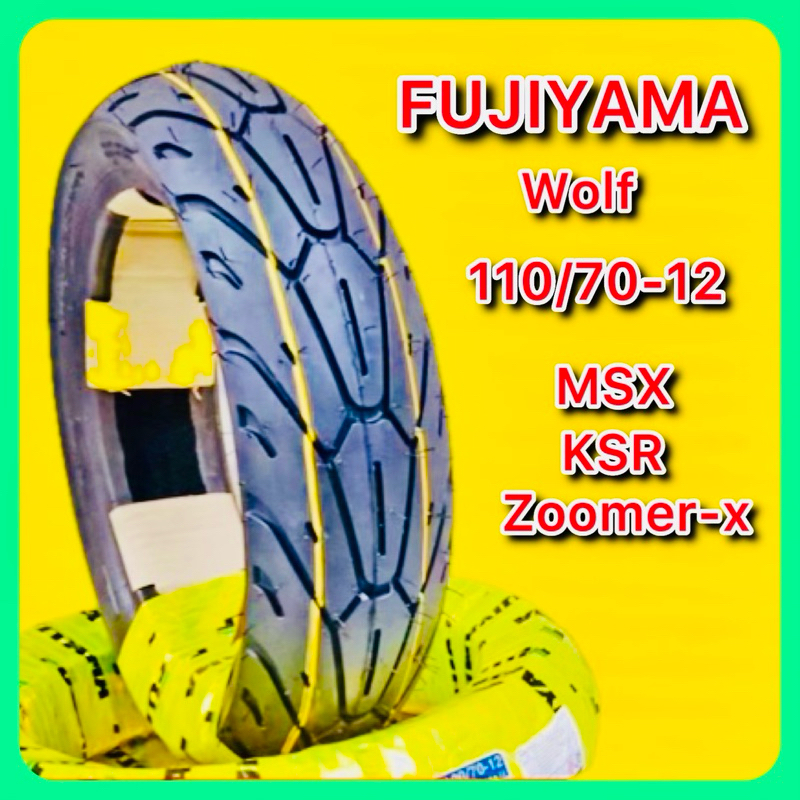 ยางนอก Fujiyama wolf 110/70-12 MSX,KSR,ZOOMER X : FUJIYAMA | Shopee Thailand