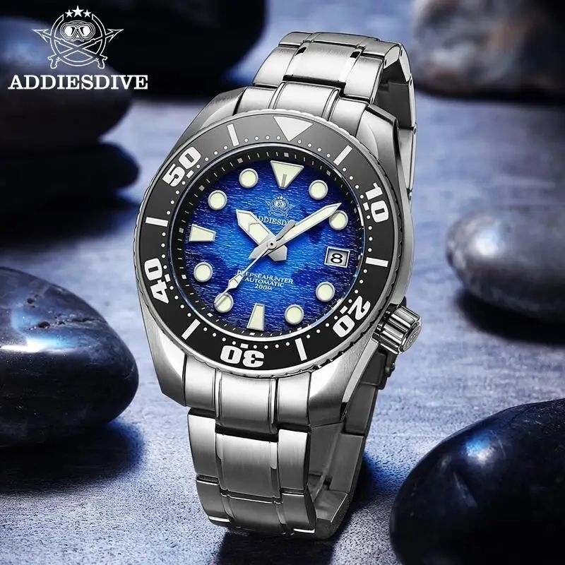 NEW AddiesDive AD2102 Automatic mechanical NH35 Diver watch 200m ...