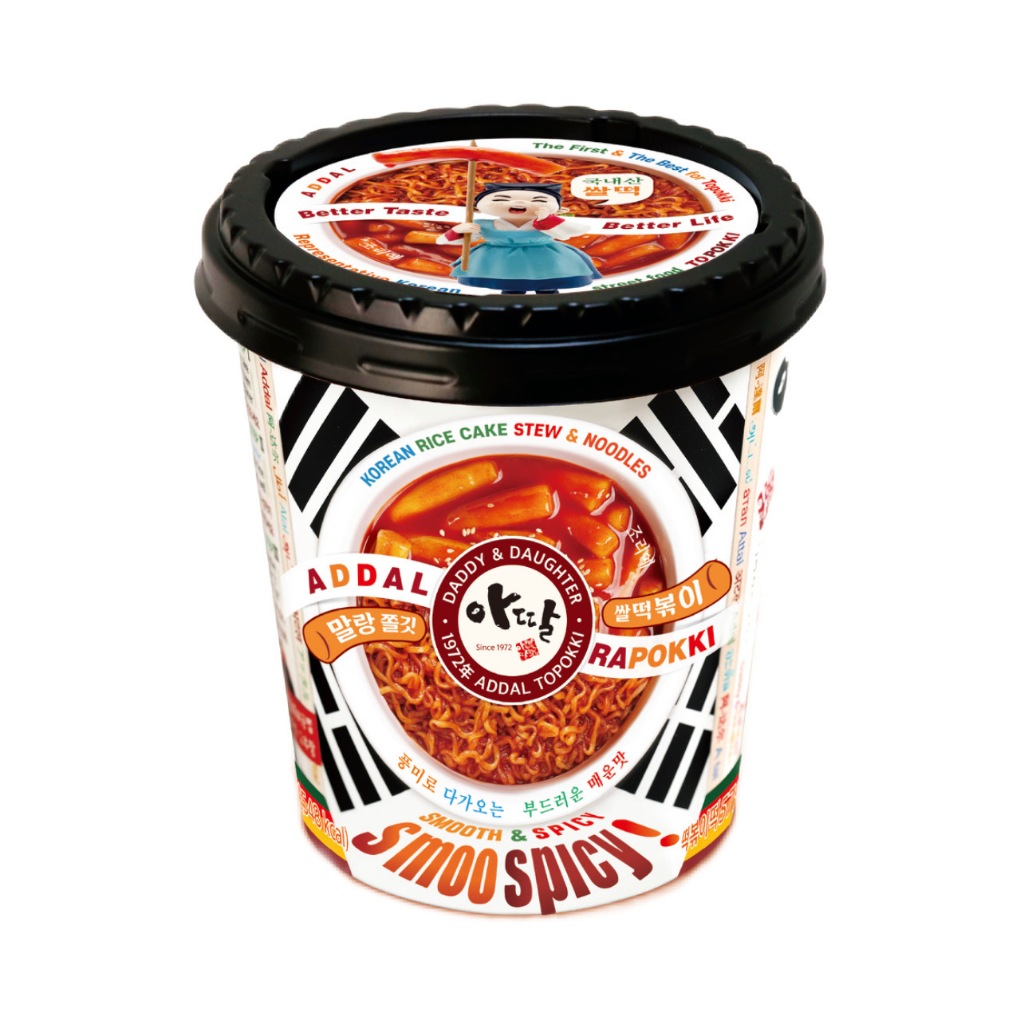 [ของแท้] 아딸라뽀끼 Addal Rapokki (ราบกกีถ้วย) 185g | Shopee Thailand