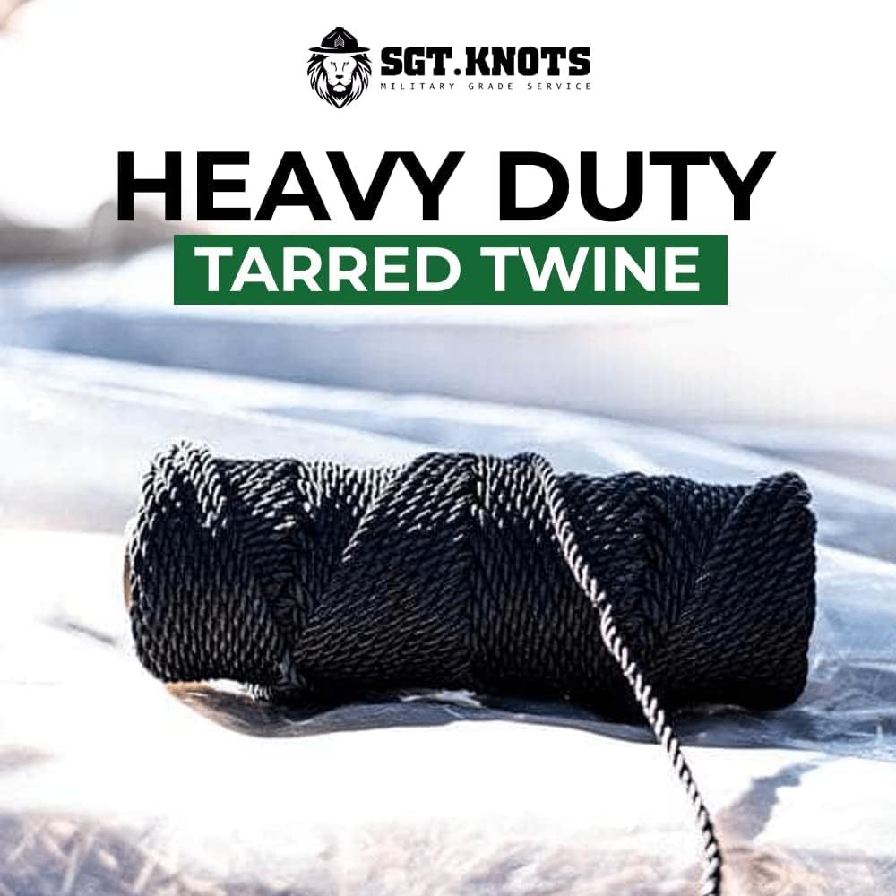 เชือก Survival เดินป่า SGT KNOTS #36 1/4lb 120ft Tarred Twine 100% ...