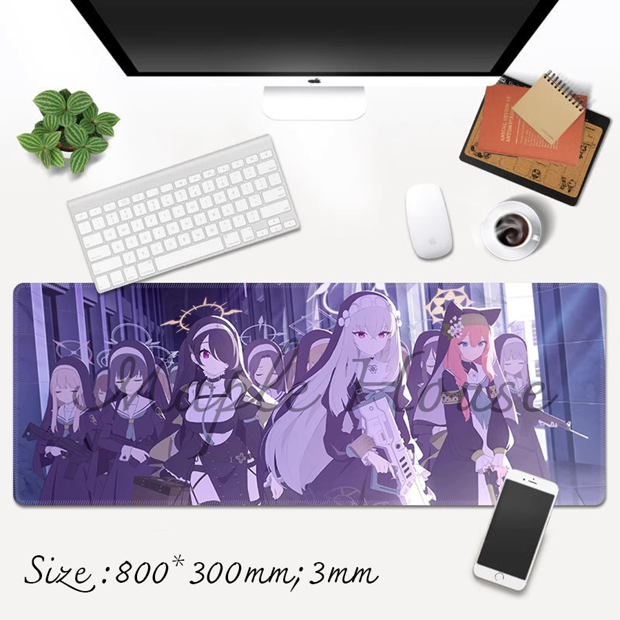 แผ่นรองเมาส์(Mouse pad) blue archive[800×300/3mm] | Shopee Thailand