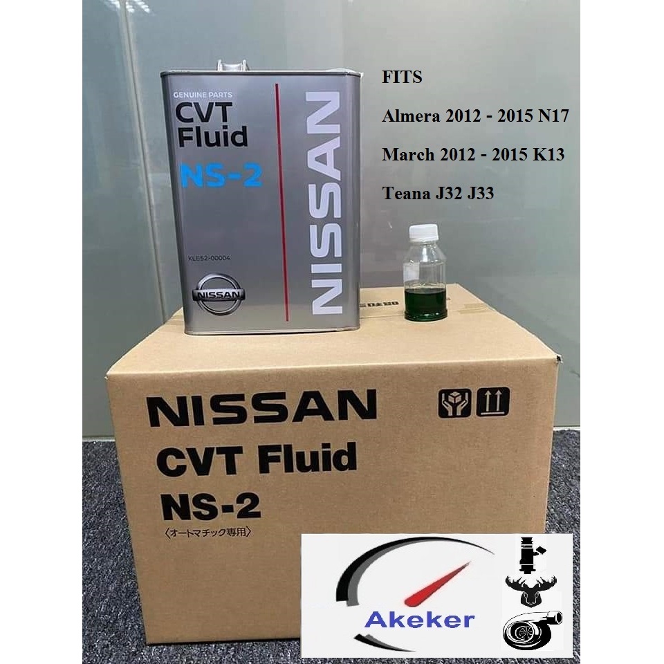 (100% Original) Nissan ATF CVT NS2 (4L) Auto Transmission Fluids NS-2 KLE5200004 Made In Japan ...
