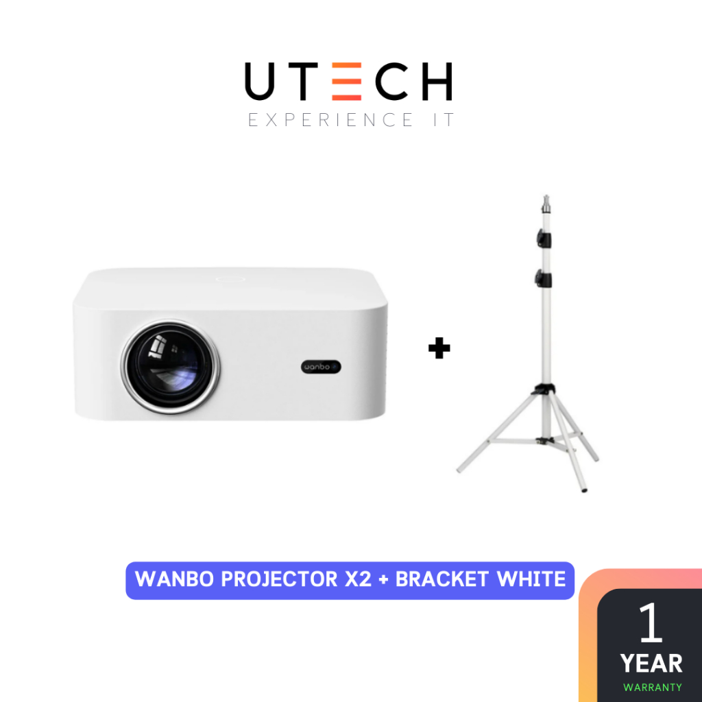 โปรเจคเตอร์ Wanbo Projector X2 Pro White + Wanbo Bracket by UTECH ...