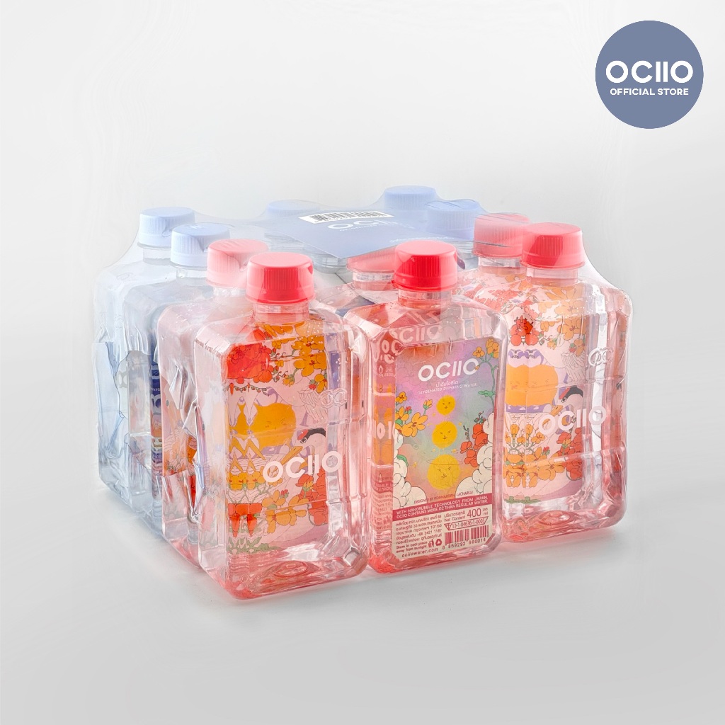 (400ml แพ็ค 12 ขวด) Summer Breeze, OCIIO โอซีโอน้ำดื่มออกซิเจน | Shopee ...