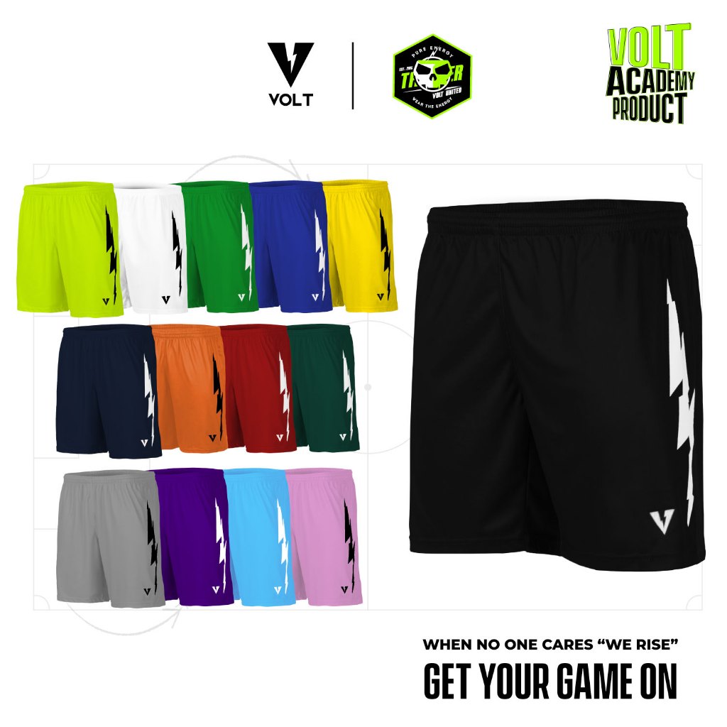 กางเกงฟุตบอล DELTA 001 THUNDER ขาสั้น ออกกำลังกาย ฟุตบอล VOLT FOOTBALL ...