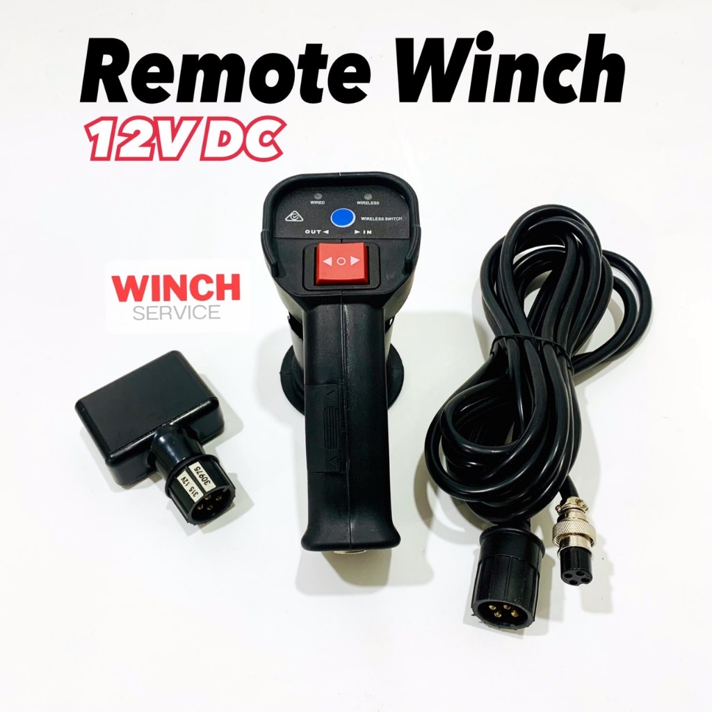 รีโมทวินซ์ สาย+ไร้สาย (4pin) REPLACEMENT WINCH REMOTE CONTROL WITH ...