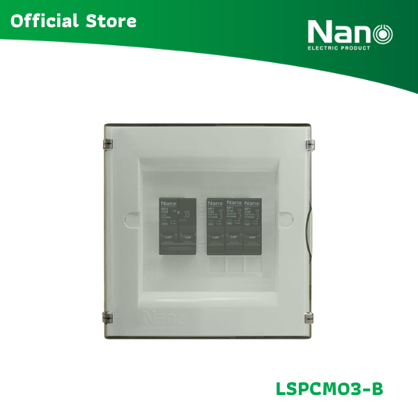 NANO ตู้คอนซูมเมอร์ยูนิต (LS Series-Plug on) MCB + ลูกย่อย 3 ลูก รุ่น ...