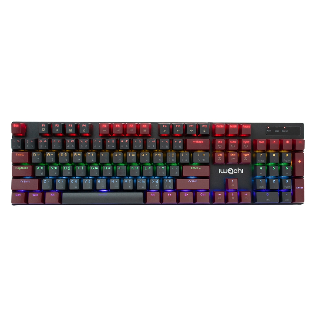 IWACHI IK5 คีย์บอร์ดไฟ RGB Mechanical Keyboard Blue Switch | Shopee ...