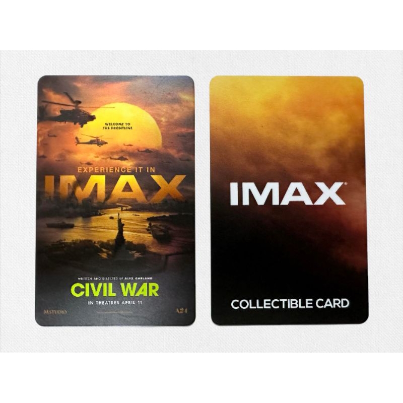 บัตรสะสม บัตรแข็ง IMAX Collectible Card Civil War วิบัติสมรภูมิเมือง ...