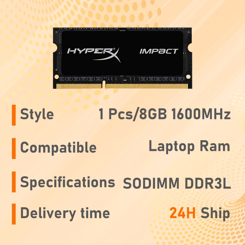 【สินค้าเฉพาะจุด】Kingston Hyperx 4GB/8GB Laptop RAM DDR3L DDR3 1600MHZ SODIMM memory for notebook ...