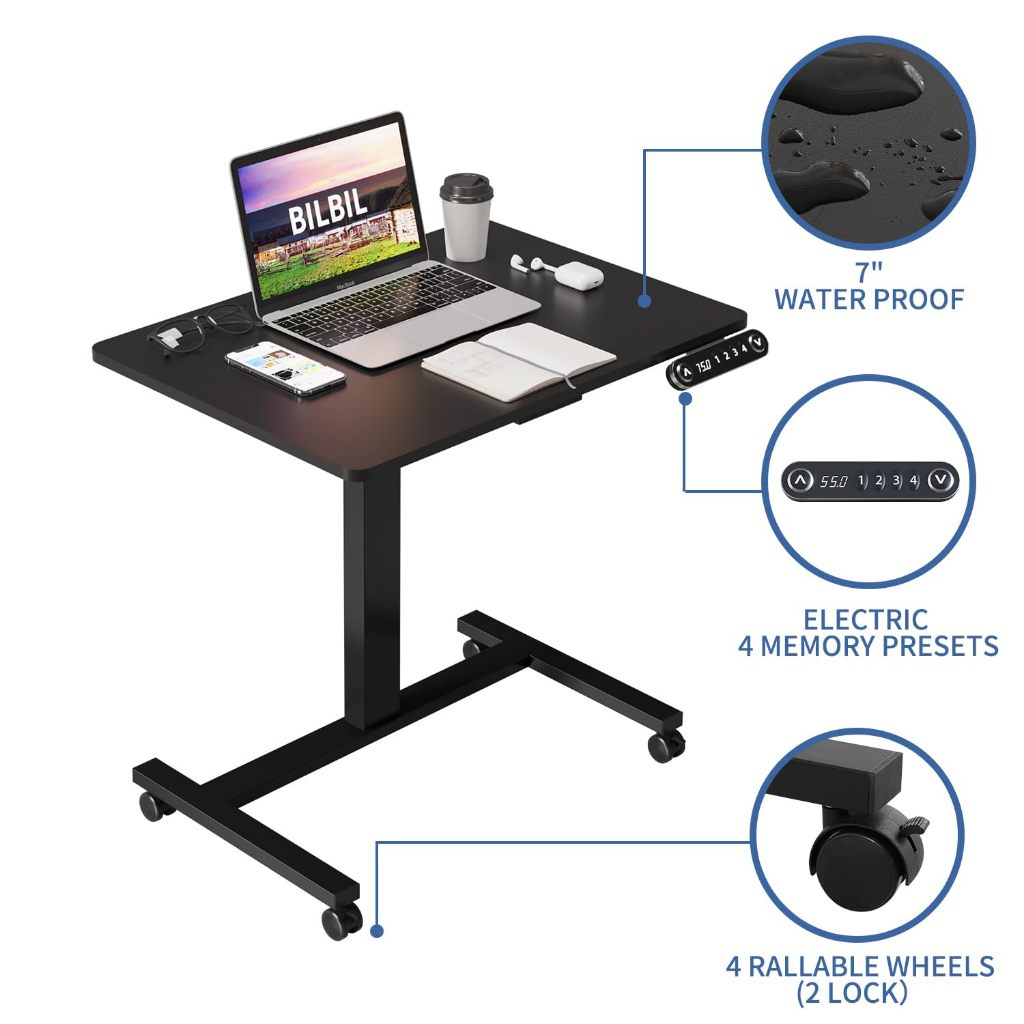 BilBil 32 inches Electric Standing Desk Office Ergonomic Table with ...