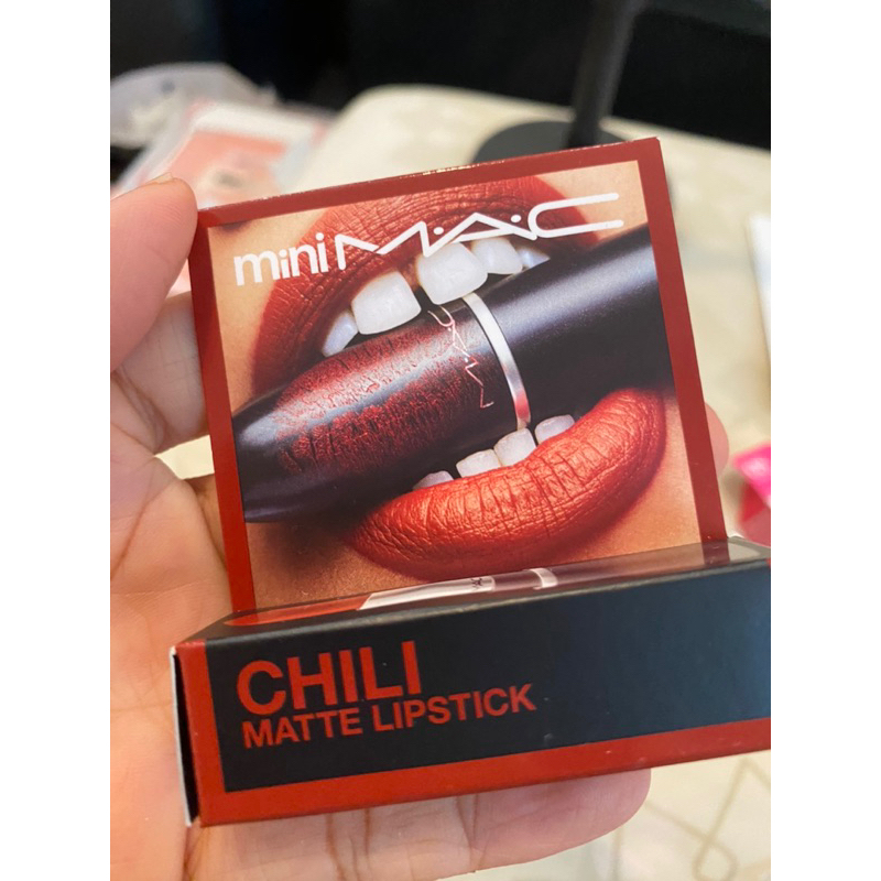 Mini lip stick จาก MAC สี Chilli ขนาด1.8กรัม | Shopee Thailand