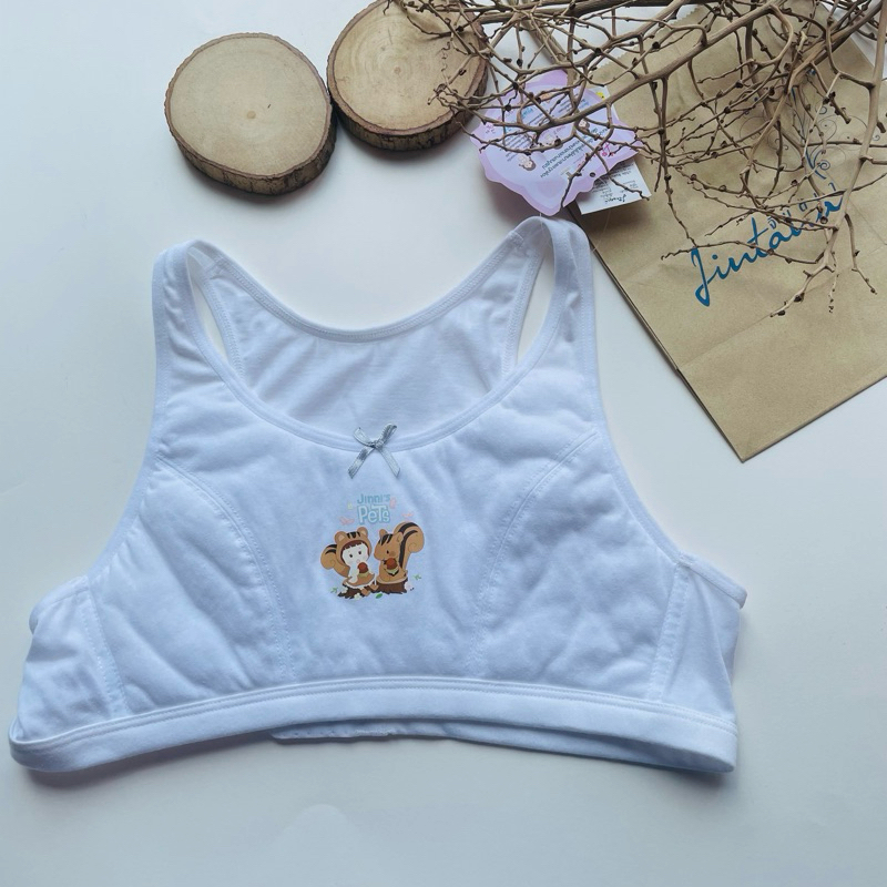 Jinatana(จินตนา)เสื้อชั้นในเด็ก รุ่นJinni แบบสวม มีตัขอปรับได้ มีฟองบาง ...