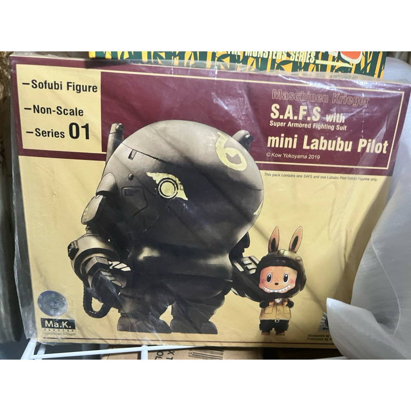 Labubu Ma.K ของแท้ มือหนึ่ง mini Labubu Pilot Maschinen Krieger with ...