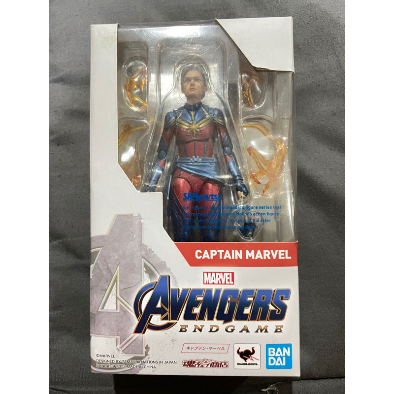 มือสอง ของแท้ SHF Captain Marvel avengers endgame bandai action figure ...