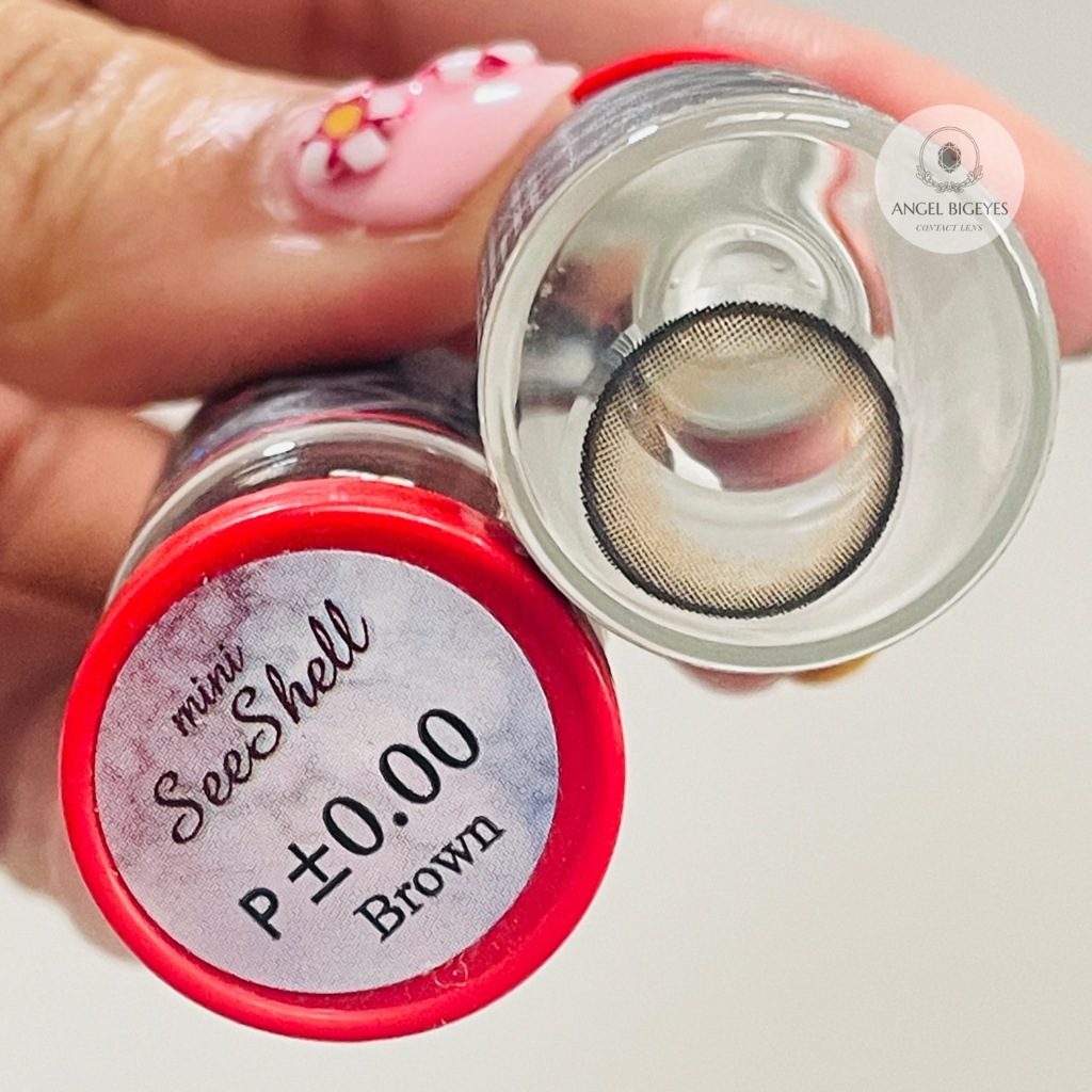 mini Seeshell Brown มินิ คอนแทคเลนส์ บิ๊กอายส์ สีน้ำตาล บิ๊กอาย Bigeyes ...