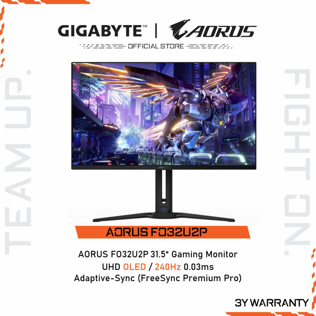 GIGABYTE AORUS FO32U2P Gaming Monitor (จอมอนิเตอร์) | 31.5" UHD | OLED ...
