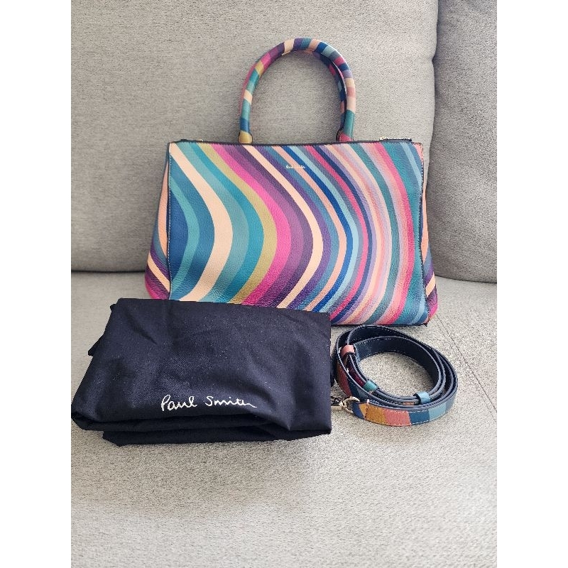 paul smith double zip swirl bag | Shopee Thailand