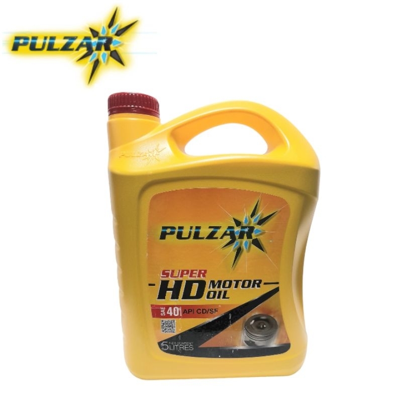 น้ำมันเครื่อง เพาวซ่าร์ ซุปเปอร์ เอชดี มอเตอร์ ออยล์ เบอร์ 40 ขนาด 5 ...
