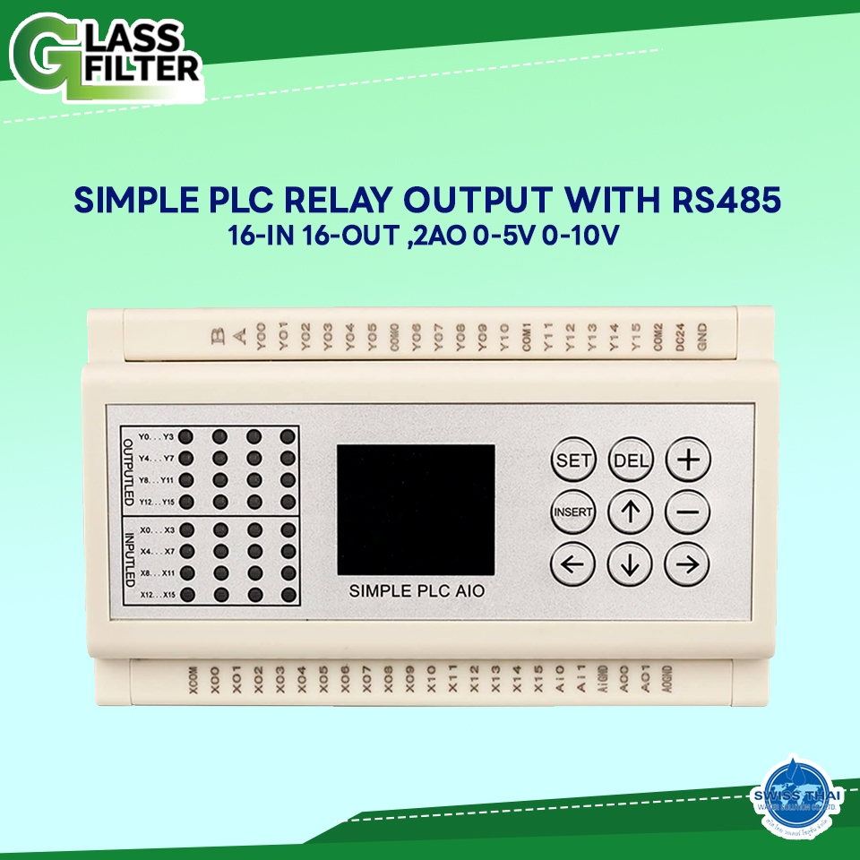 All in one Simple PLC Relay Output With RS485 16-in 16-out ,2AO 0-5V 0-10V | Shopee Thailand