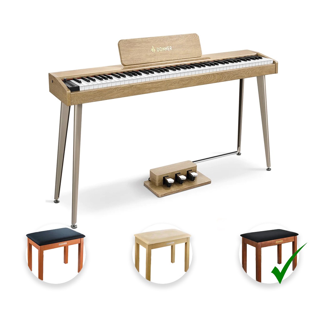 Donner DDP-60 Upright Digital Piano เปียโนไฟฟ้า พร้อมเก้าอี้ DDP60 DDP ...
