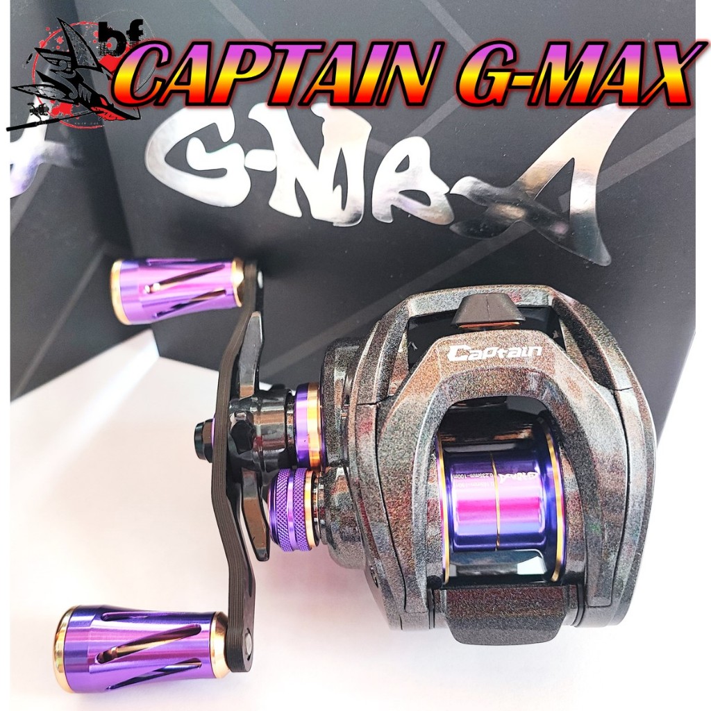 BPFMAY100 ลด 100.-รอกหยดน้ำ G-MAX CAPTAIN 7:3:1 BAITCASTING REEL GMAX 11+1 ลูกปืน นน. 190 กรัม ...