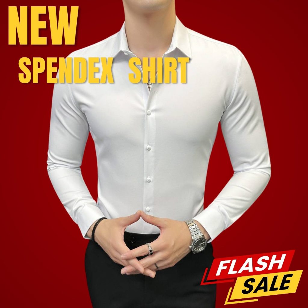Spendex Shirt เสื้อเชิ๊ตเกรดพรีเมี่ยม ผ้าสเปนเด็กซ์ ผ้าหนายืดหยุ่นได้ดี ...