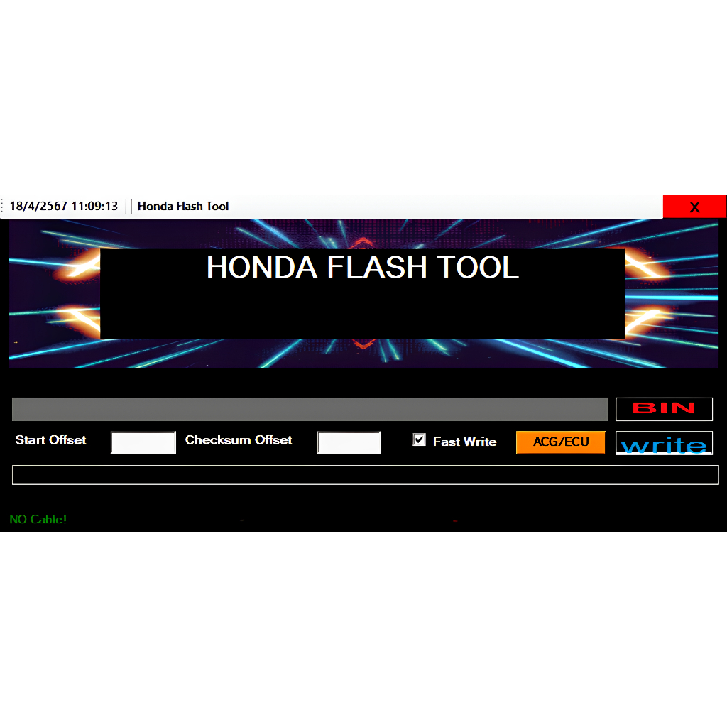 โปรแกรมรีแมพ Honda Flash Tool V.4 ล่าสุดอัดได้ทุกรุ่นยกเว้น (350 ...