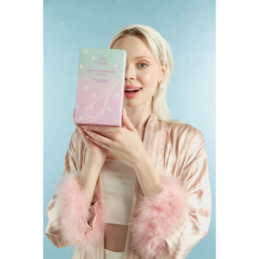 Pretty Cindy Cryotheraphy Sticky ช อนเย นนวดหน า กดจ ด ลดร วลอย สปาใบ