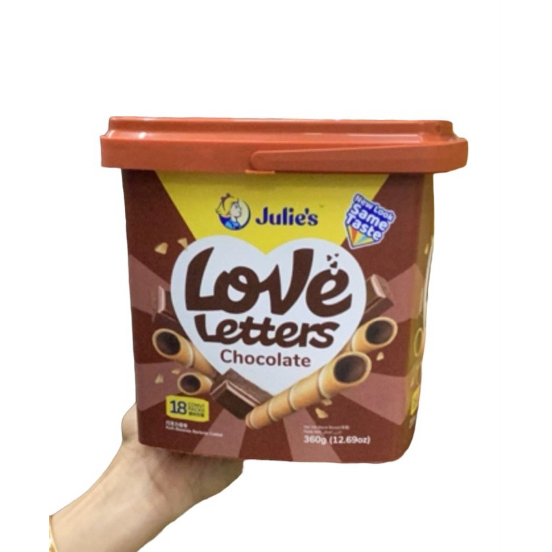 ขนมจูลีส julie’s letters รส ซ็อตโกเลต/สตอเบอรี | Shopee Thailand