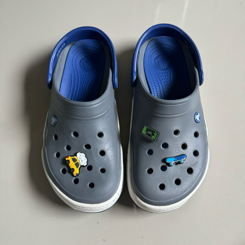 CROCS FRONT COURT CLOGS รองเท้าลำลองผู้ชายมือสองของแท้ sz.44 (28.5 cm ...